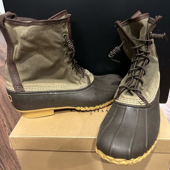 L.L. Bean | Shoes | Ll Bean Bean Signature Hunter Green Waxed Cotton ...